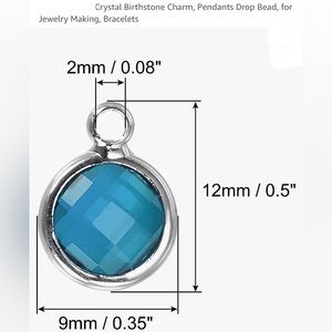 Hand Crafted | Jewelry | 925 Sterling Silver Ear Threads Long Chain Dangle With December Crystal ...